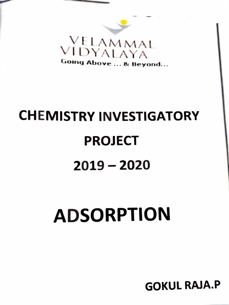 XLL - Project - Adsorption | PDF | Adsorption | Gases