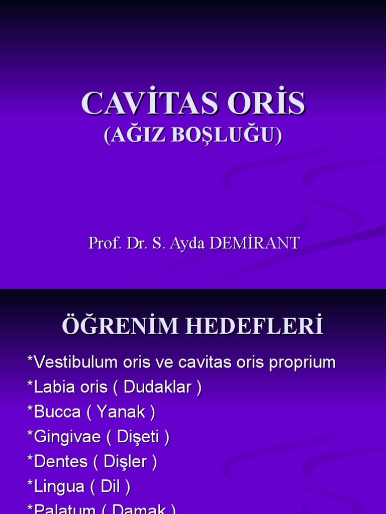 Cavi̇tas Ori̇s 1 | PDF