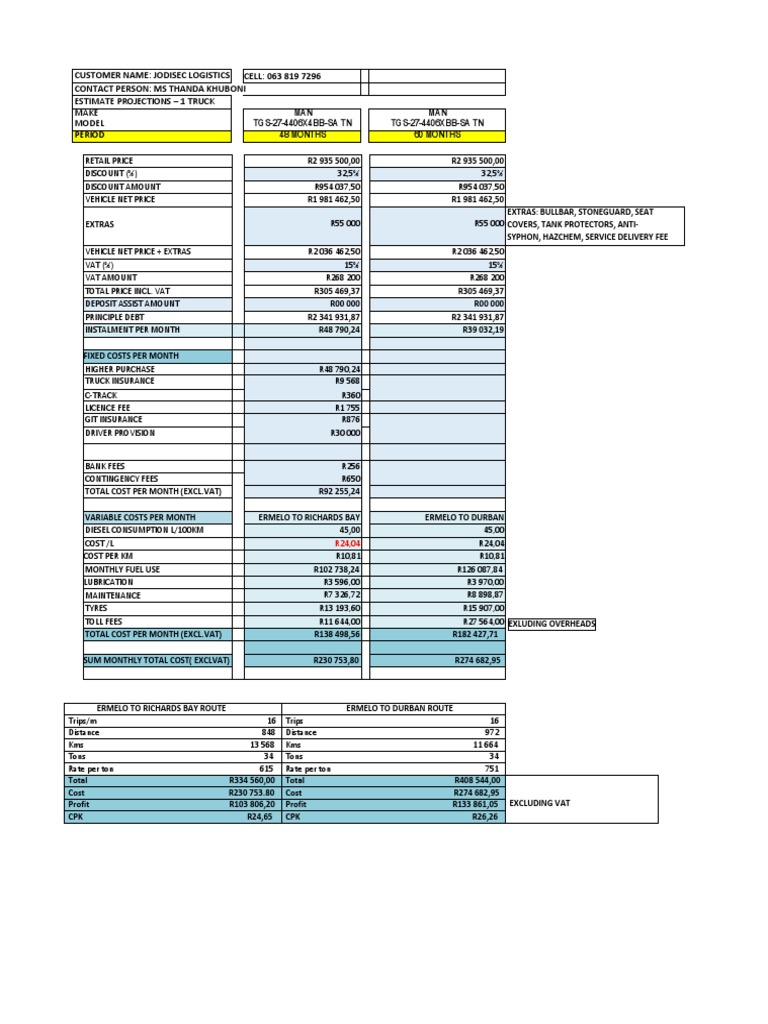 Jodisec Logistics - Deal Calculation | PDF | Value Added Tax | Economies