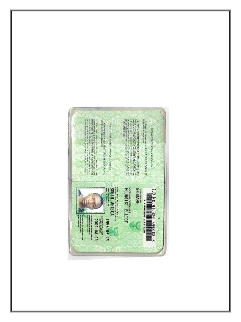 ID Copy M.E Ngubane | PDF