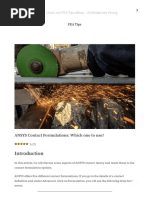 ANSYS Contact Formulations Overview | PDF | Mathematical Optimization ...