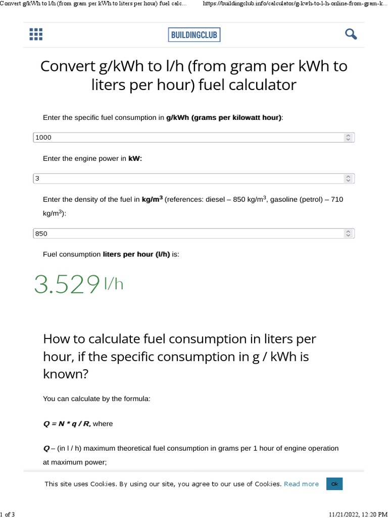 1 Liter Diesel To Kwh