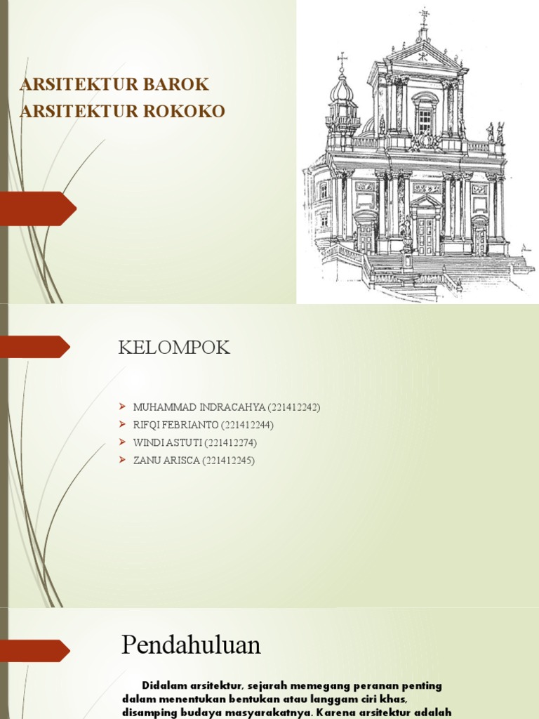 Sejarah Arsitektur Barok dan Rokoko | PDF