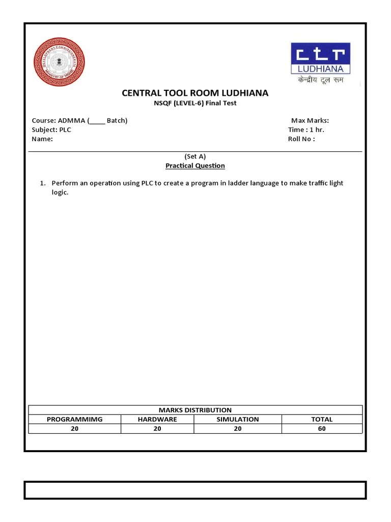06 Programmable Logic Controller Practical | PDF | Programmable Logic Controller | Bit