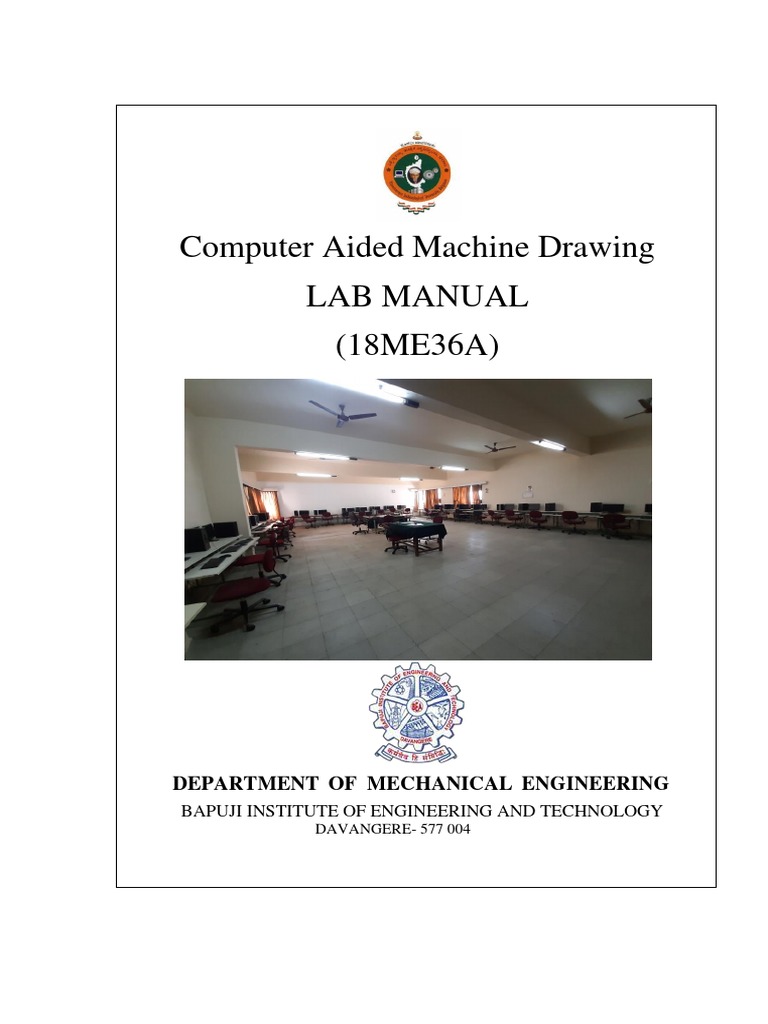 Computer Aided Machine Drawing Manual | PDF | Screw | Mechanical Engineering