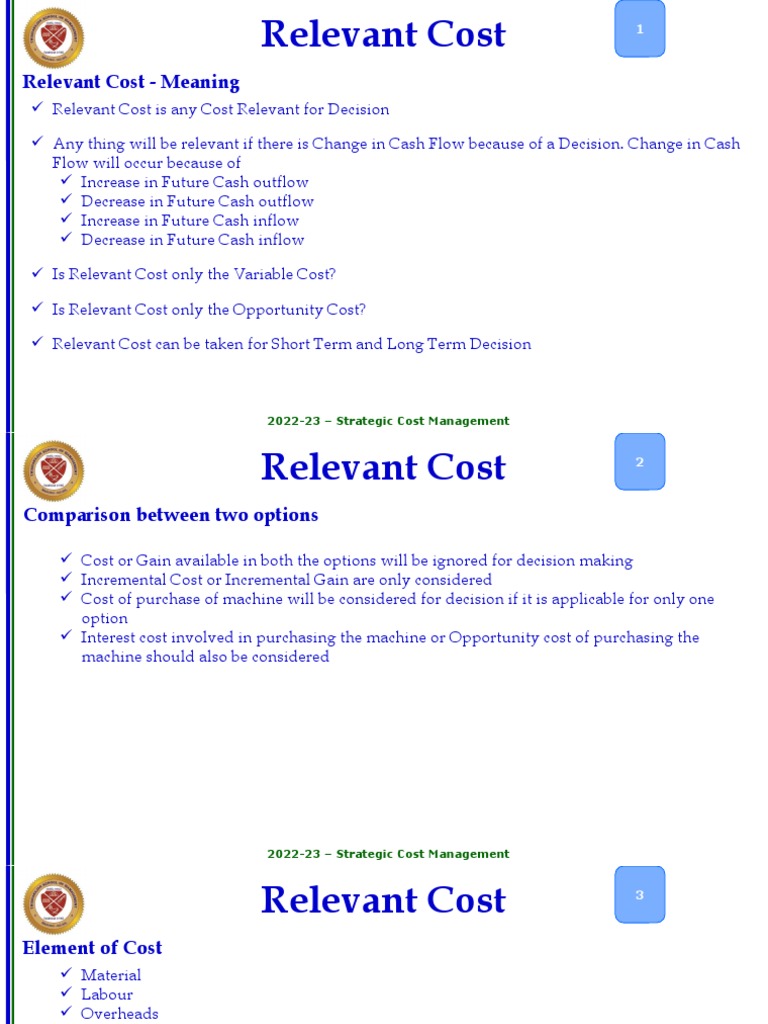 Relevant Cost - Understanding What Costs Matter For Decision Making ...
