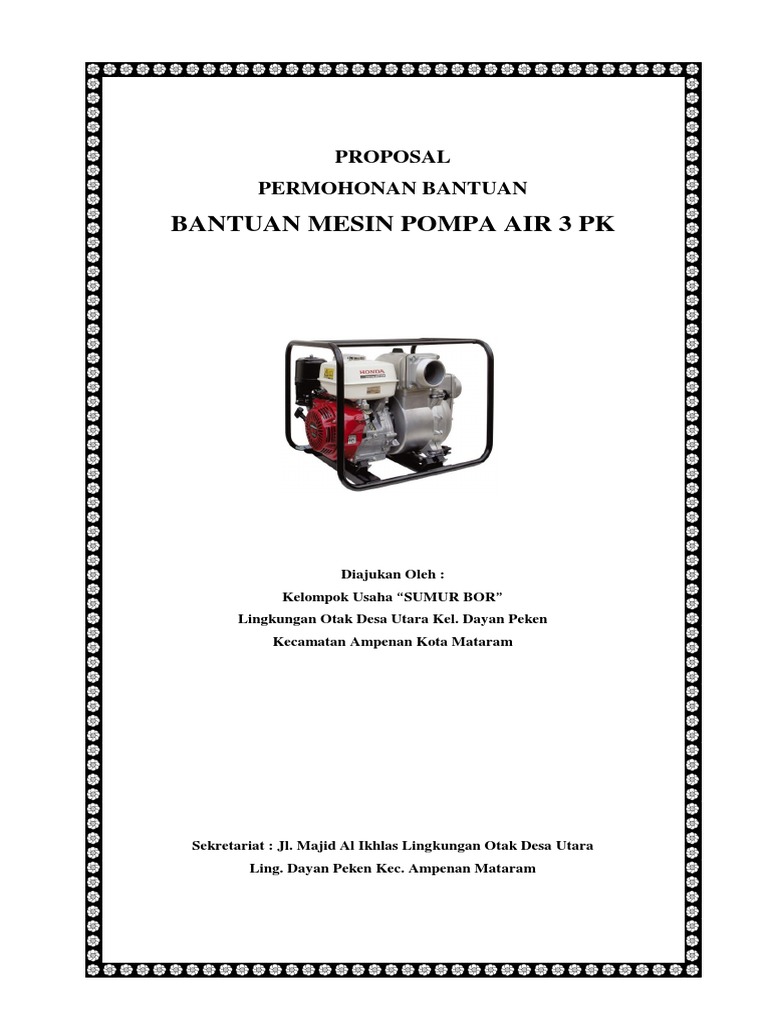 Proposal Mesin Air | PDF