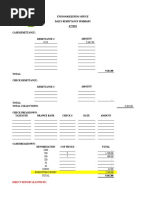PC Ex 04 Daily Takings Sheet | PDF | Float (Money Supply) | Money