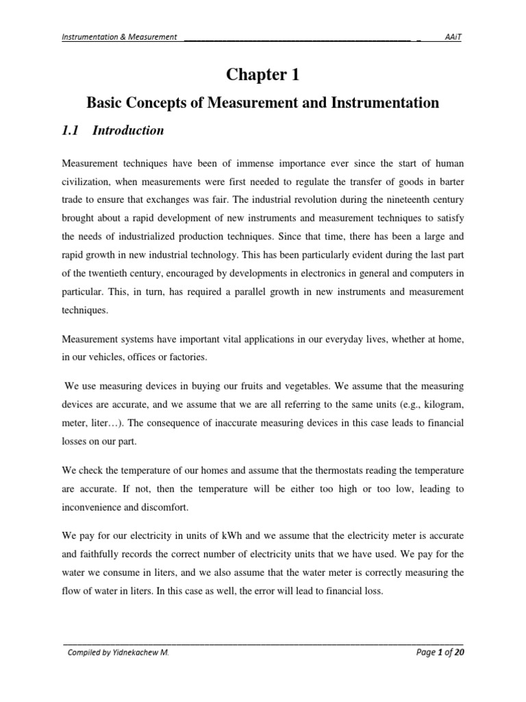Chapter 1 Updated | PDF | Measuring Instrument | Accuracy And Precision