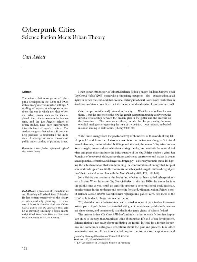Cyberpunk Cities Science Fiction Meets Urban Theory | PDF | City ...