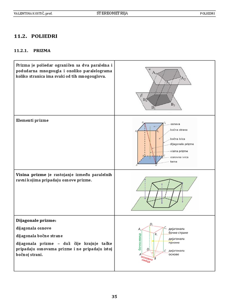 MATA P L 11 Stereometrija 2 | PDF