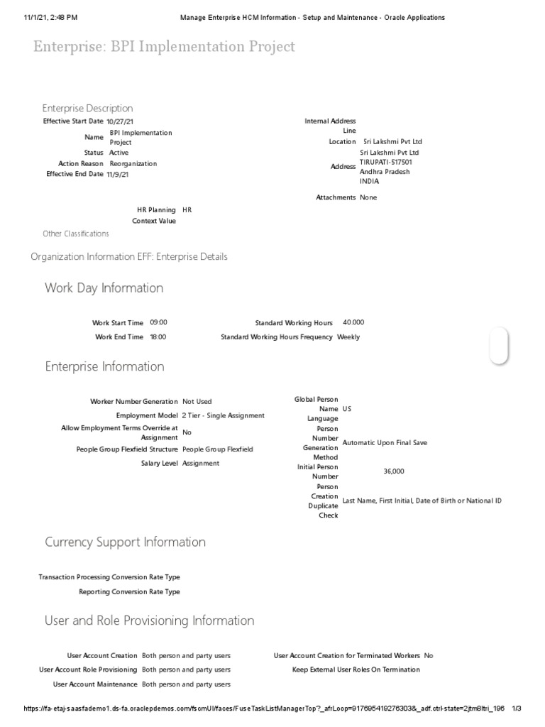 Manage Enterprise HCM Information | PDF | Human Resource Management | Information