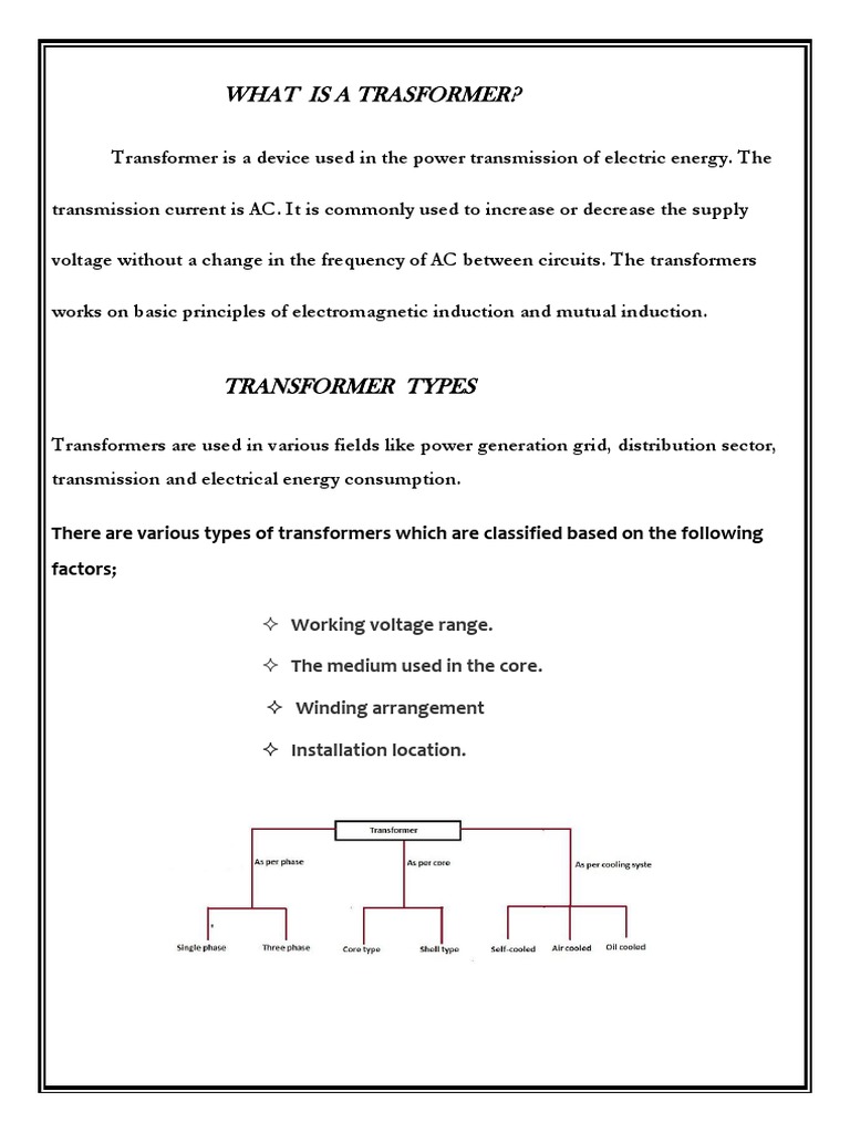 Physics Transformer Project Calss XLL | PDF | Transformer ...