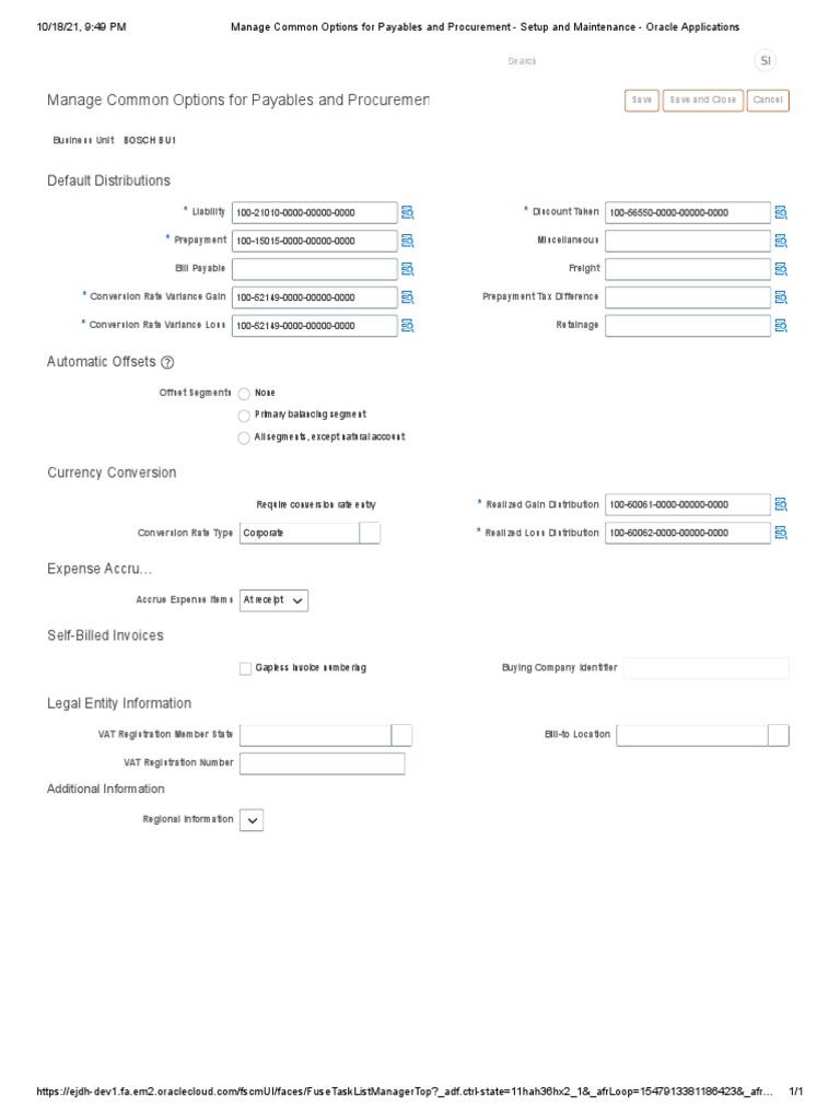 2.manage Common Options For Payables and Procurement | PDF