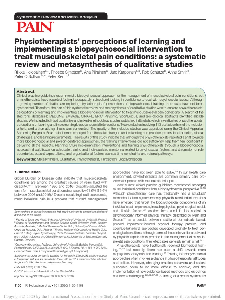 Physiotherapists Perceptions of Learning And.5 | PDF | Physical Therapy ...