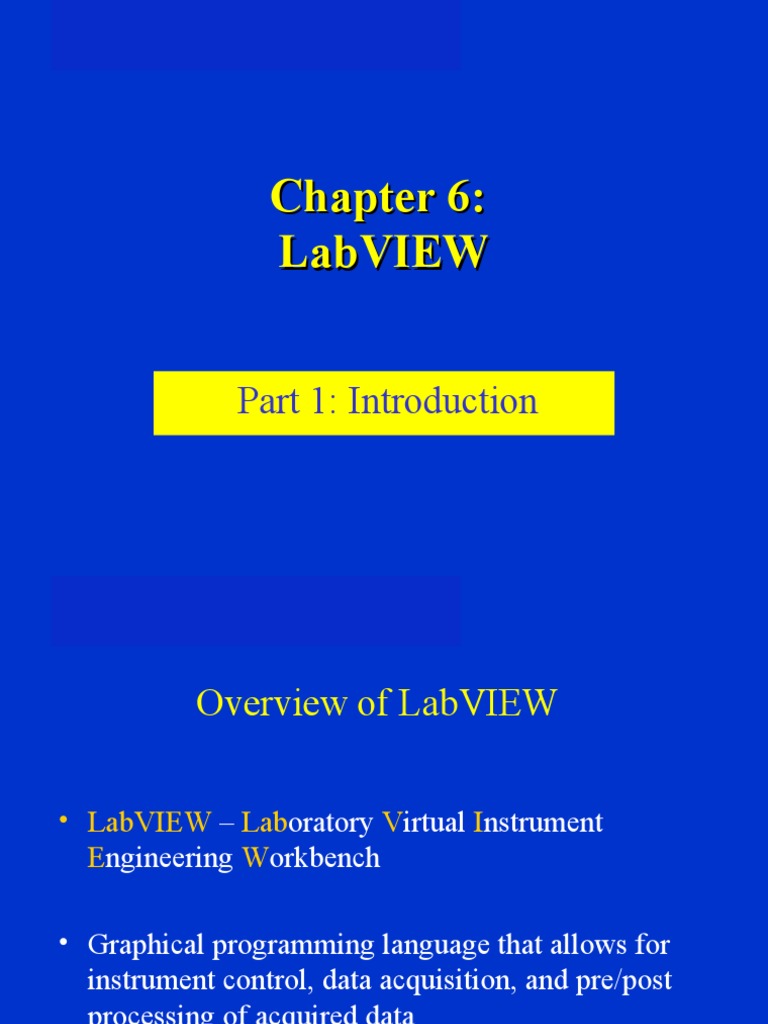 Labview ppt | PDF | Computer Program | Programming
