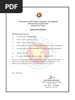 Income Tax Certificate for 2023-2024 | PDF