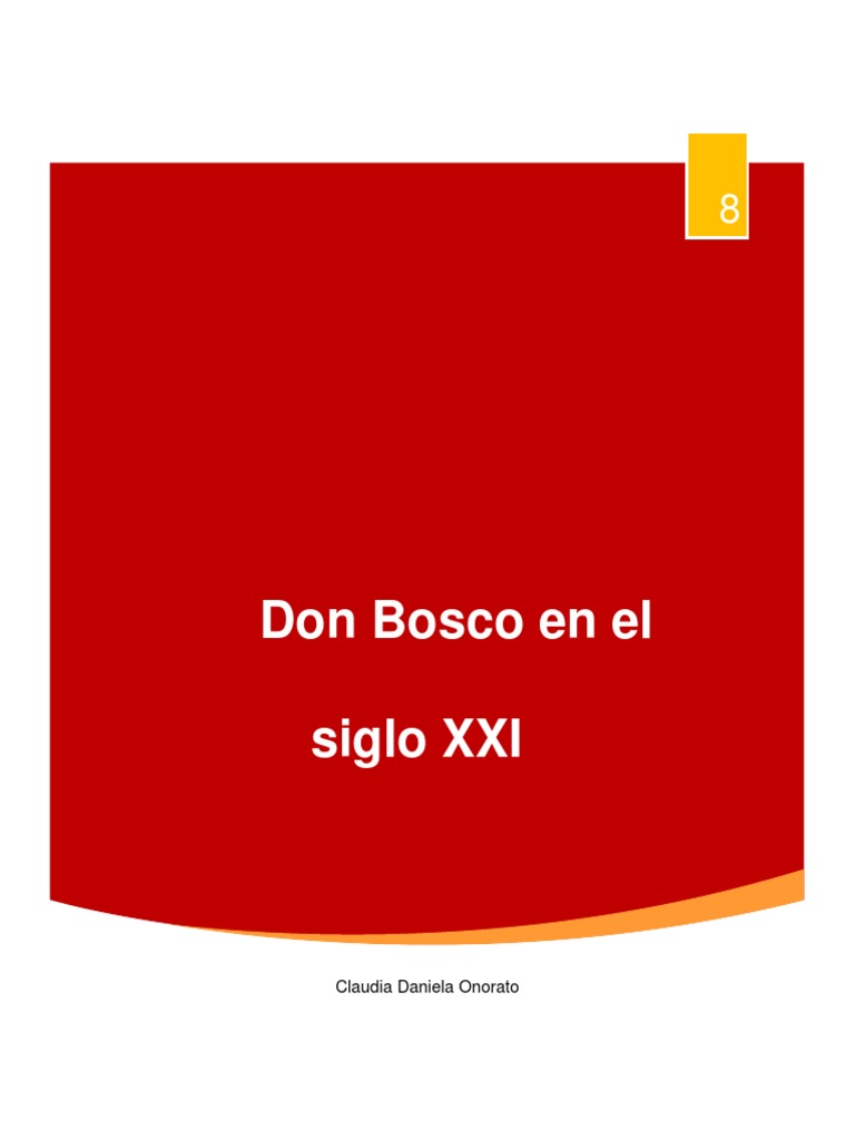 Don Bosco en El Siglo XXI. Claudia Daniela Onorato | PDF | Amor ...