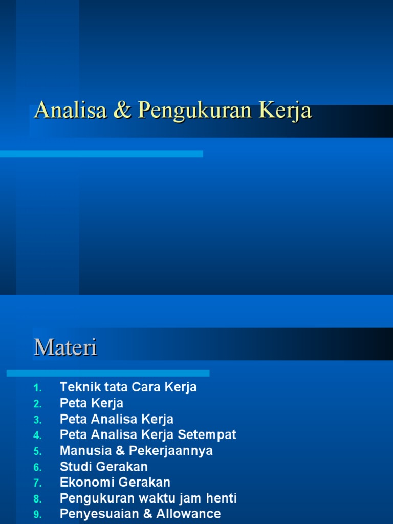 Tata Cara Kerja | PDF
