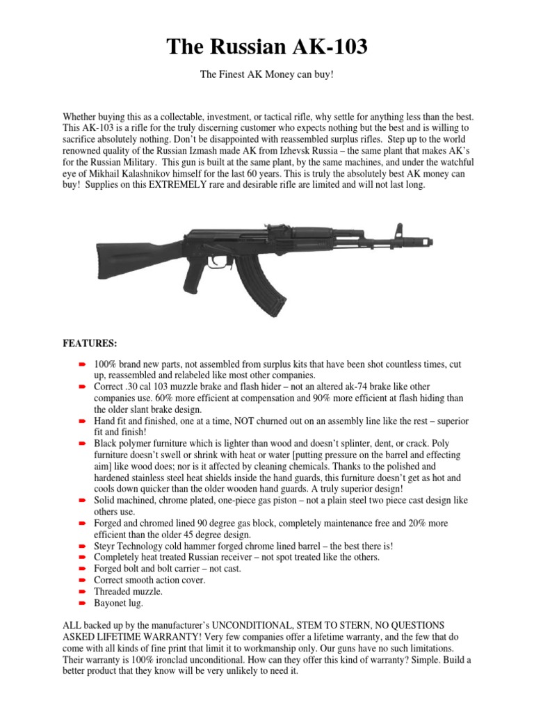 The Russian AK | PDF | Firearms | Equipment