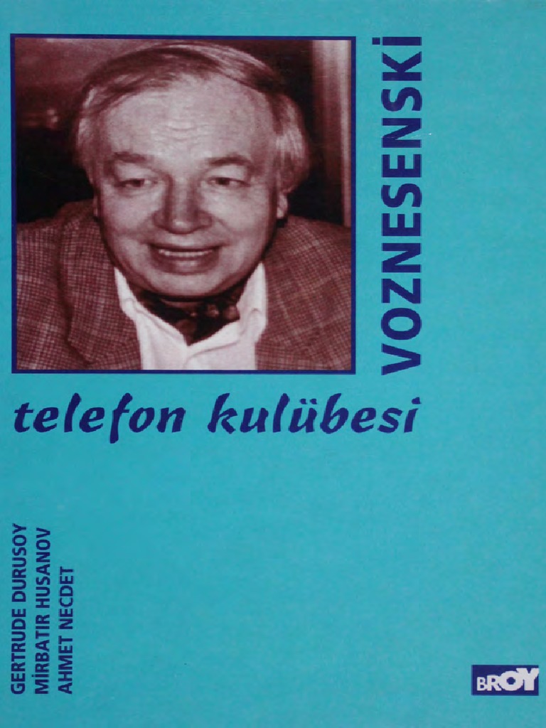 Andrey Voznesenski Telefon Kulübesi Seçme Şiirler Broy Yayınları | PDF