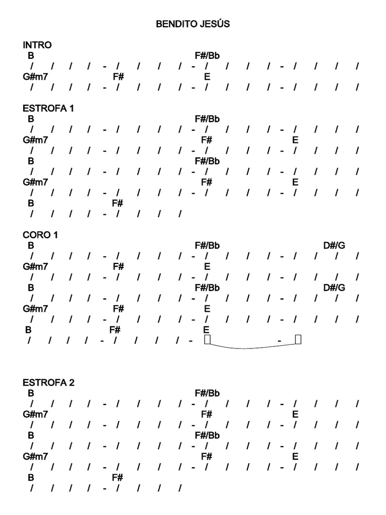 BENDITO JESÚS Danilo Montero | PDF