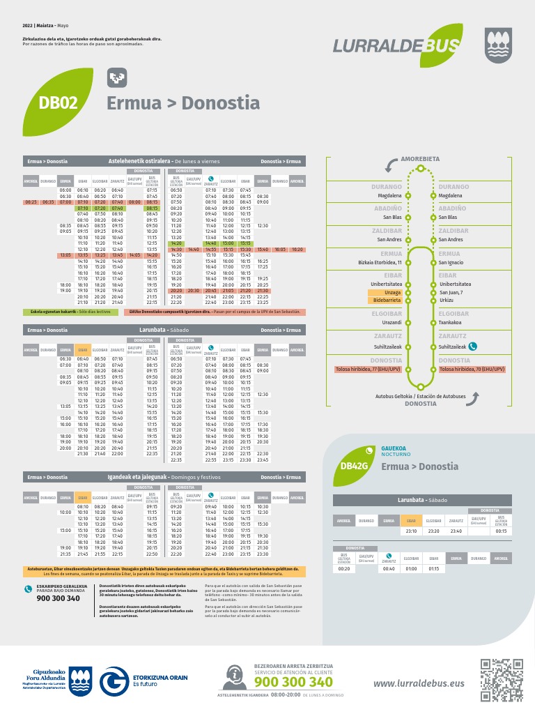 DB02 Ermua Eibar Elgoibar Zarautz Donostia17122022 | PDF