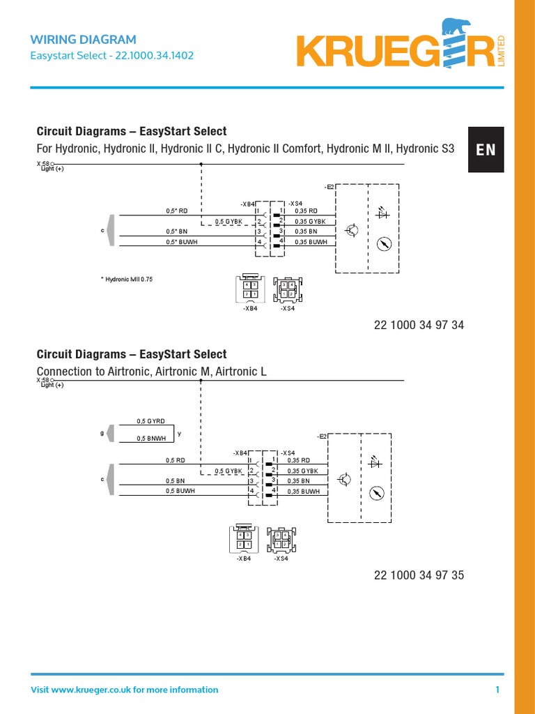 DOC075 Easystart Select Wiring Diagram Part Number 22.1000.34.1402 ...