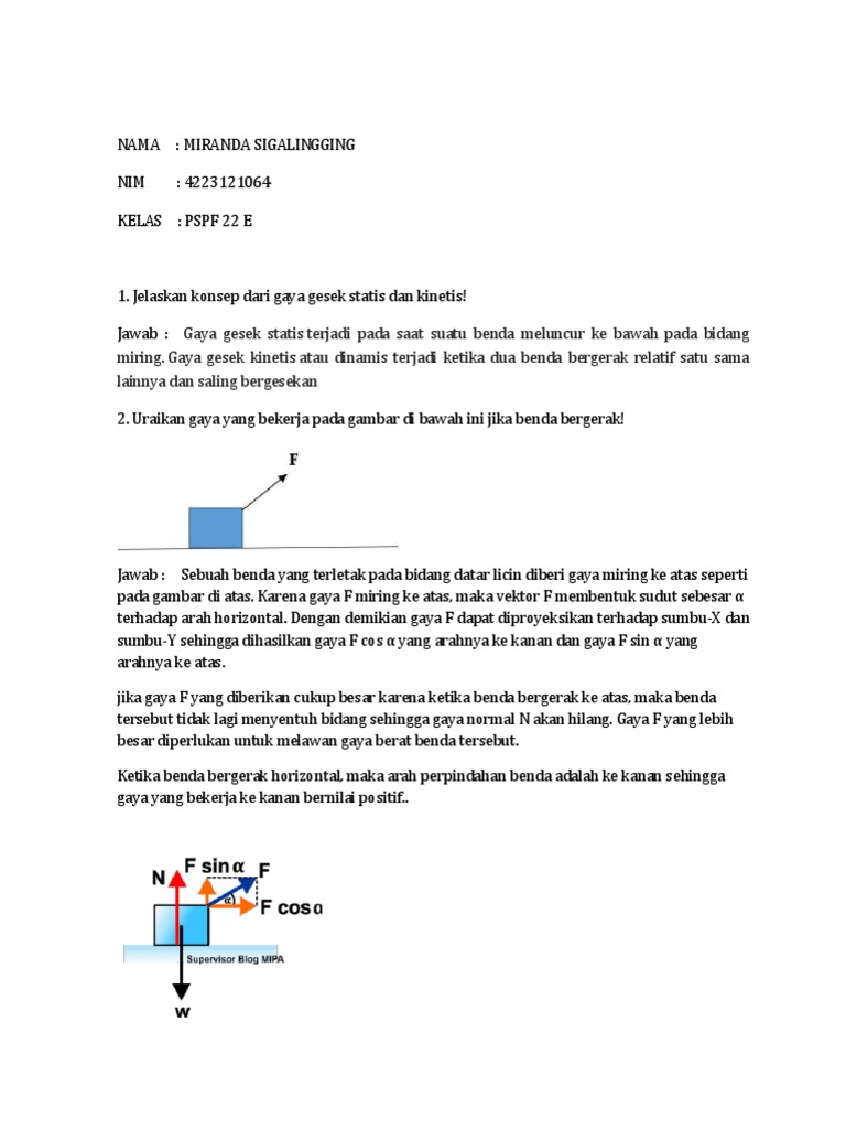 Essay GAYA GESEKAN Lily Ervina Meirisa | PDF