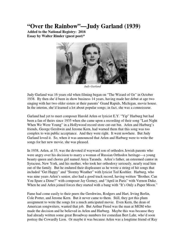 Over The Rainbow | PDF