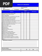Check List Andamios 2 2022 | PDF | Andamio | Bienes manufacturados