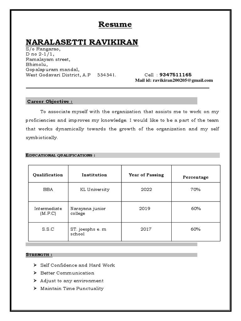 Ravi Resume | PDF