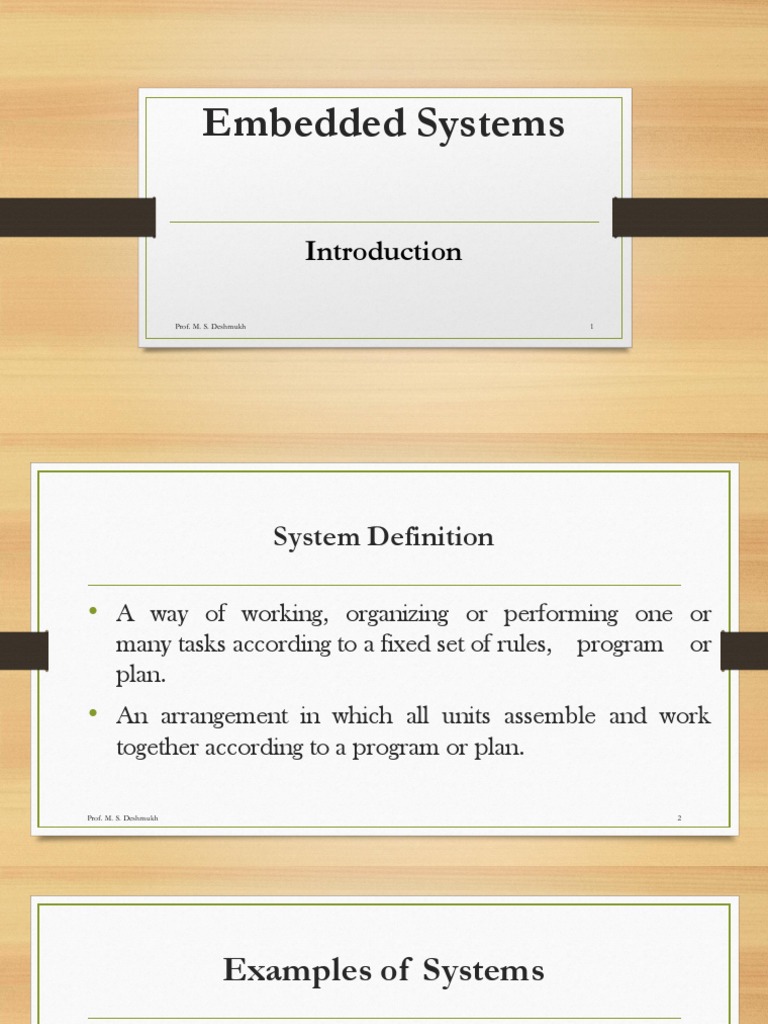 Es Unit 1 Download Free Pdf Embedded System Central Processing Unit 