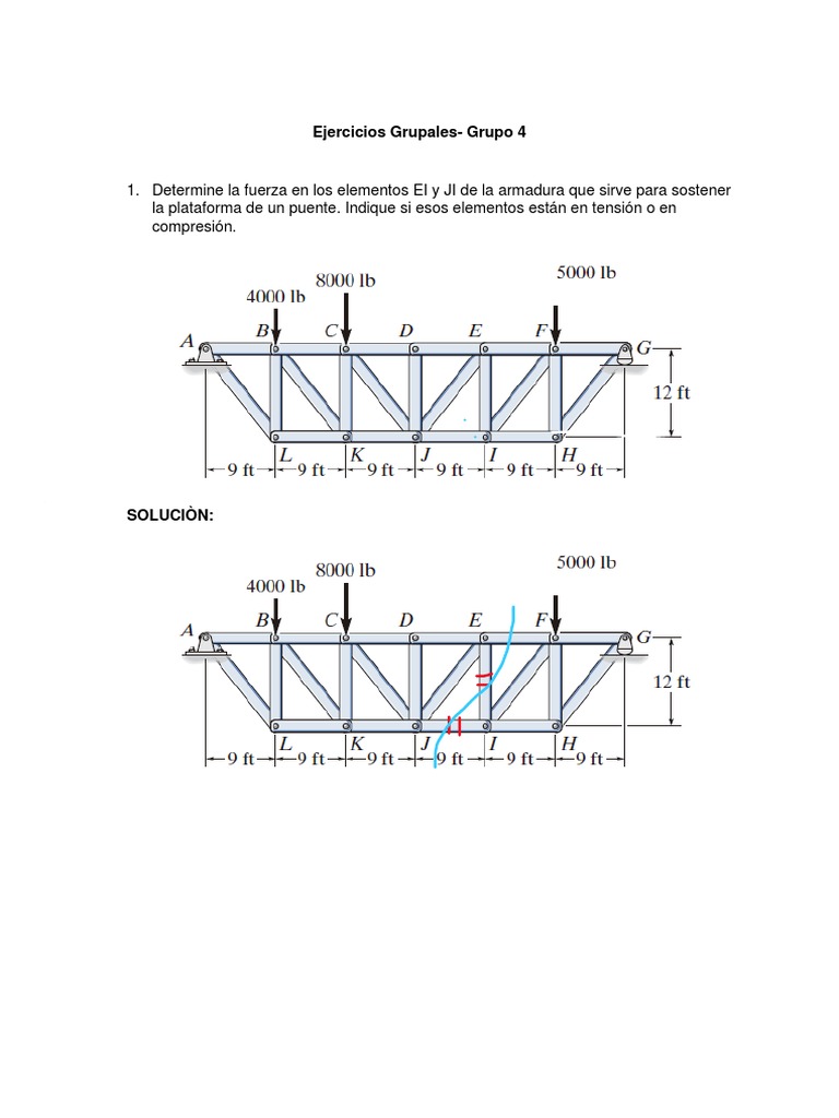 Ejercicio 4 - Solución Grupo 4 - Armaduras | PDF