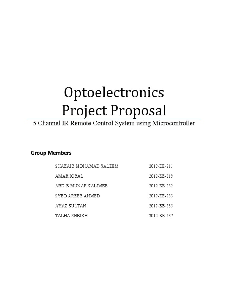 5 Channel IR Remote Control System Using Microcontroller | PDF | Remote ...