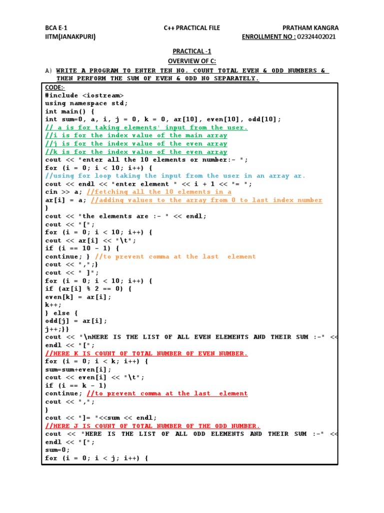 Practical Oops | Download Free PDF | C++ | Programming