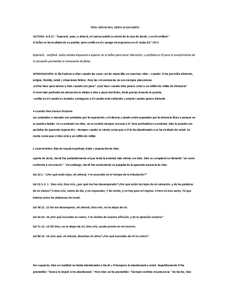 Dios Es Real | PDF | Dios | Pecado