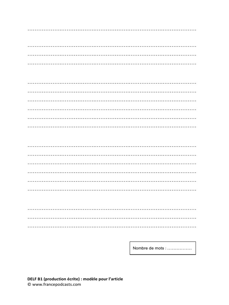Article DELF B1 | PDF