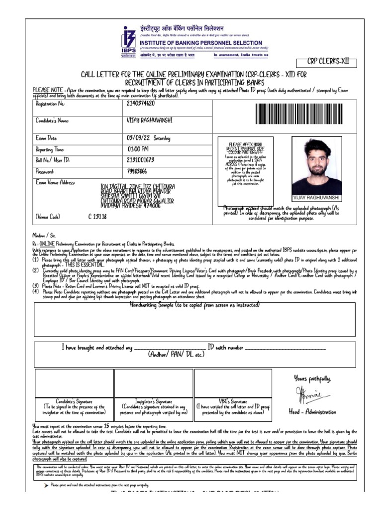 Common Recruitment Process For Recruitment of Clerks in Participating ...