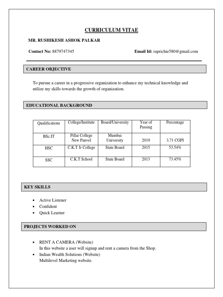 Rushi Resume | PDF