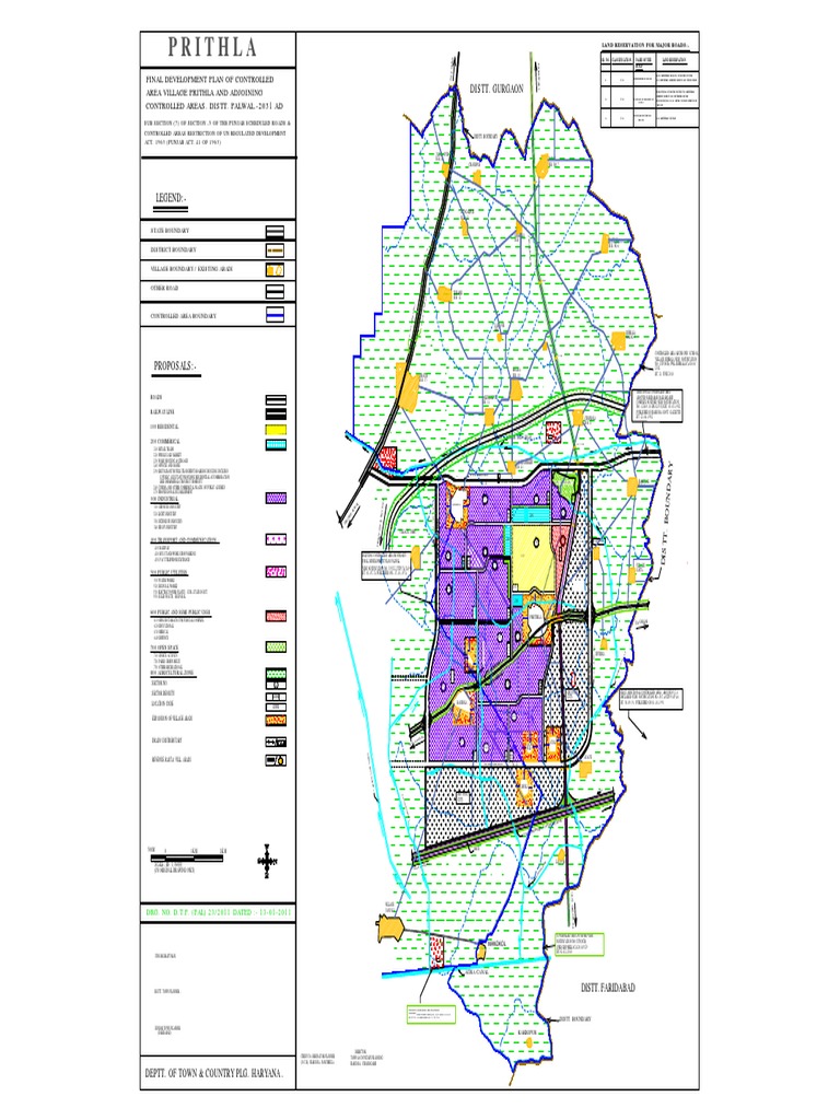 Final Development Plan for Prithla Village and Surrounding Areas ...