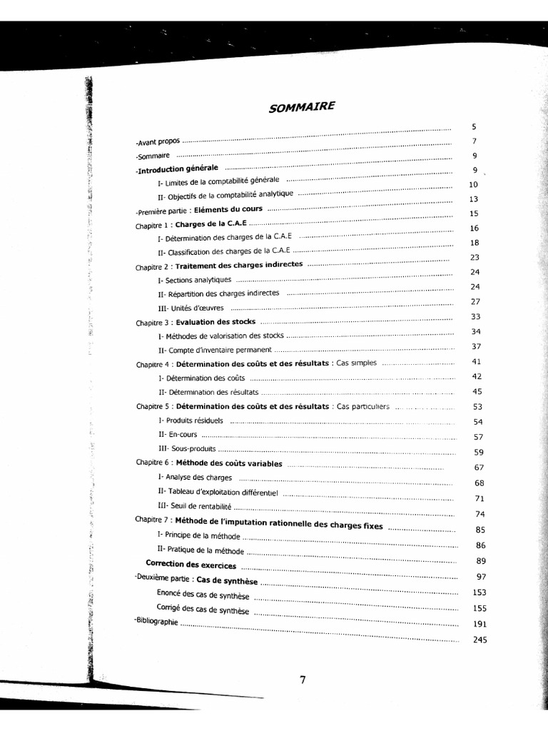 Comptabilite Analytique COURS 1 - 2 | PDF