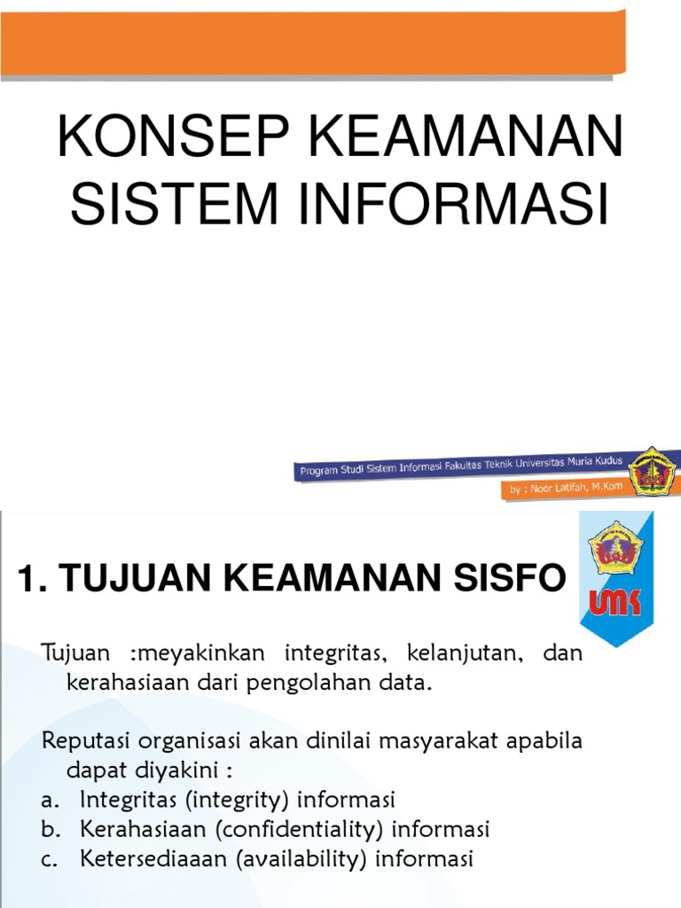 Ksi 9. Konsep Keamanan Sisfo | PDF | Bisnis | Komputer
