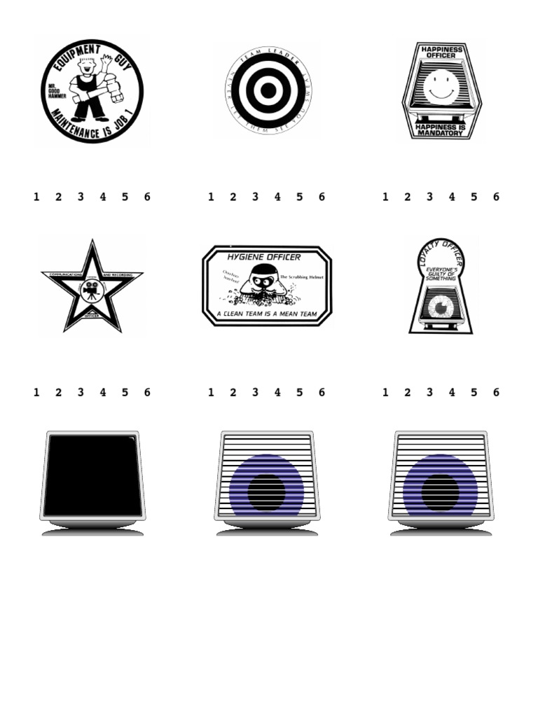 Paranoia - Officer Badges | PDF