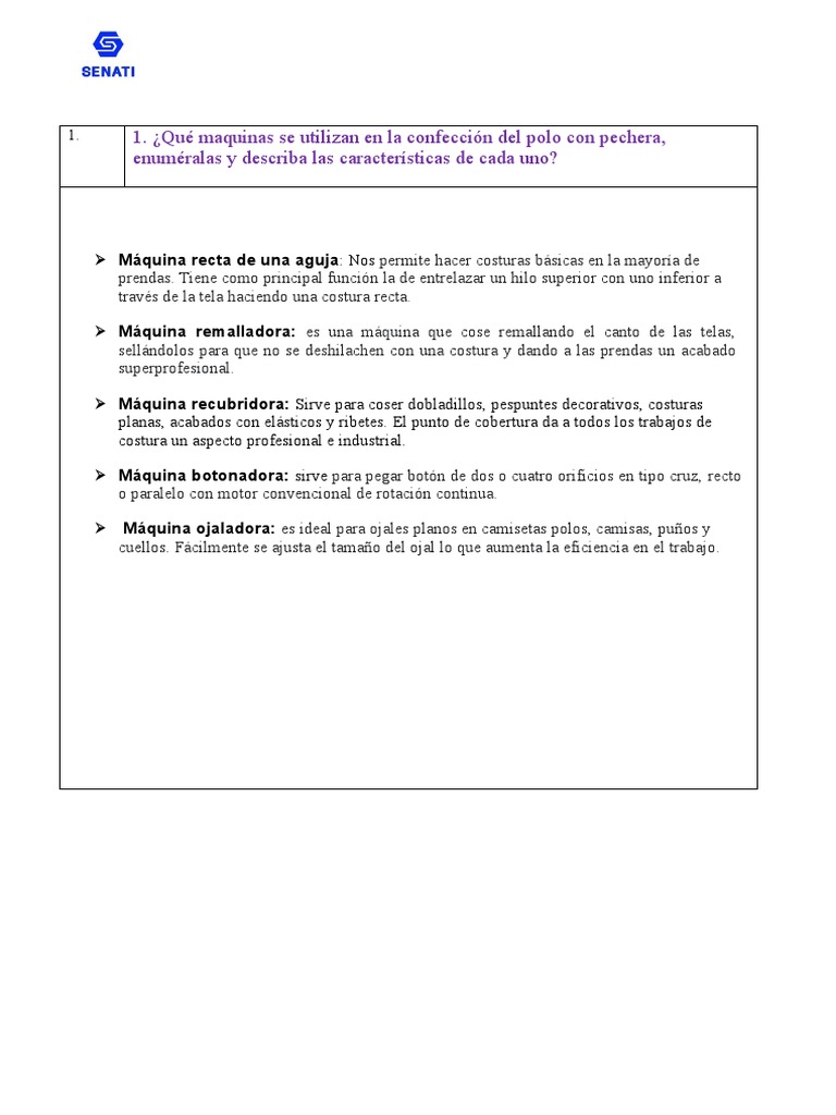 Respuestas de Las Preguntas de Operatividad | PDF