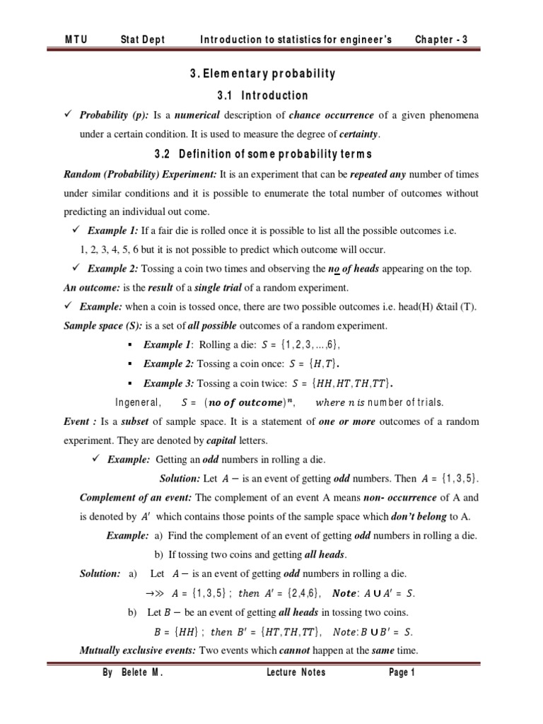 Chapter 3e | PDF | Probability | Probability And Statistics