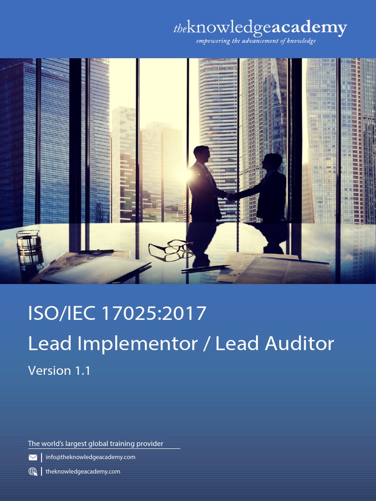 ISO 17025 Lead Auditor - Delegate Pack | PDF | Verification And ...