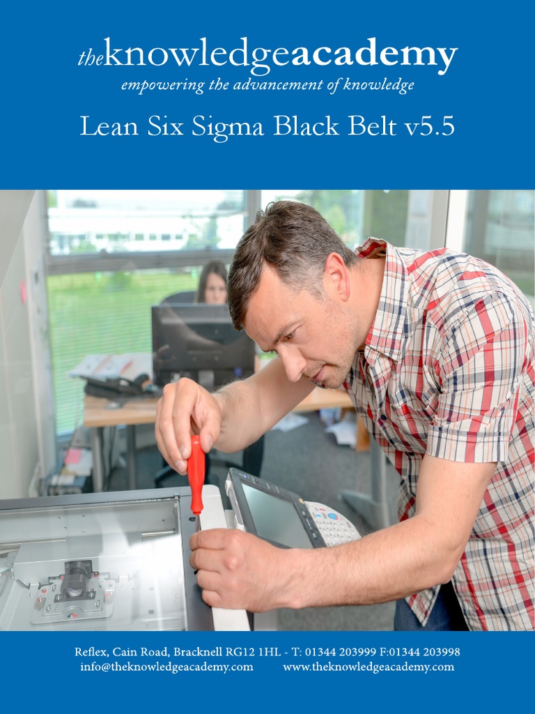L6S Black Belt v5.5 Full Course Material | PDF | Six Sigma | Test ...
