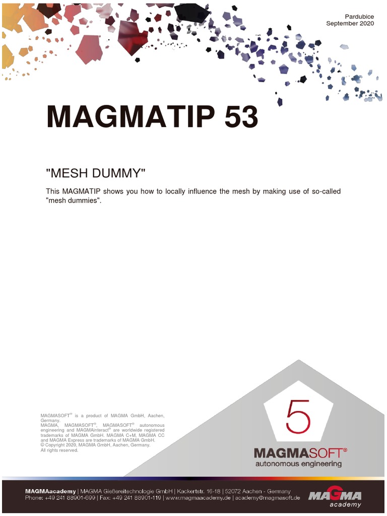 053 Magmatipp Mesh Dummy | PDF | Casting (Metalworking) | Simulation