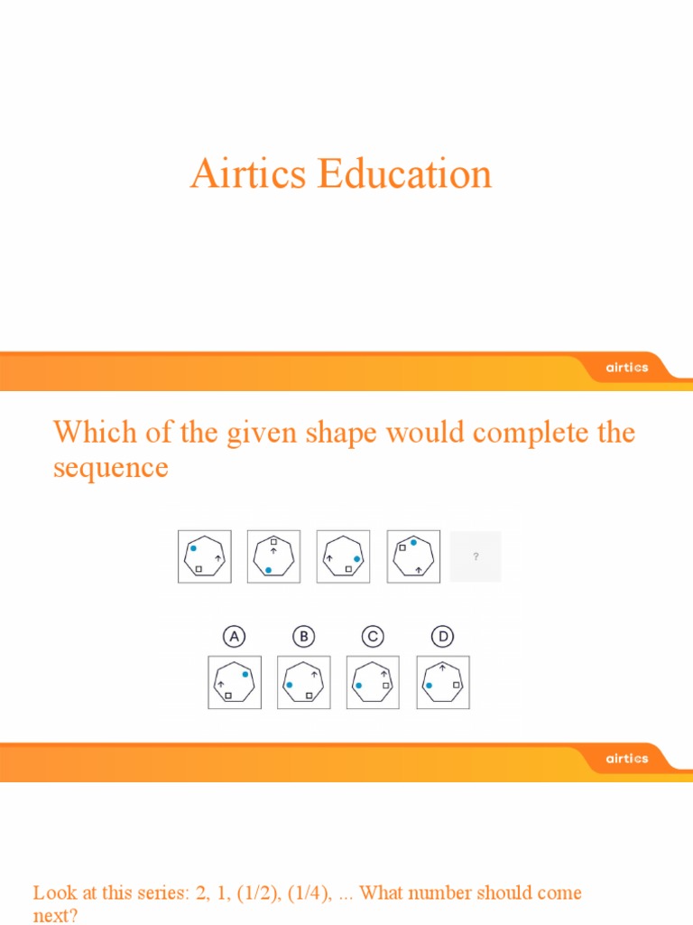 Airtics Education: Sequence and Logic Puzzles | PDF